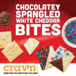 Chocolate Spangled White Cheddar Bites - Macey's