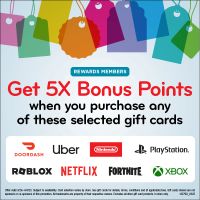 Exclusive Rewards - Earn 5X Bonus Points on Select Gift Card Purchases ...