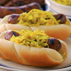 Grilled Bratwurst with Chow-Chow Relish - Stokes Market