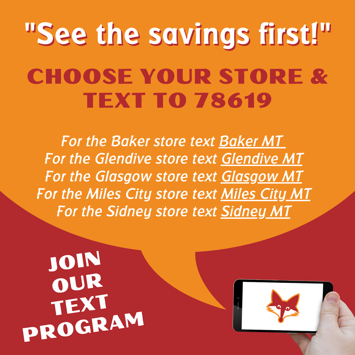 Join our Text Program Today - Reynolds Market