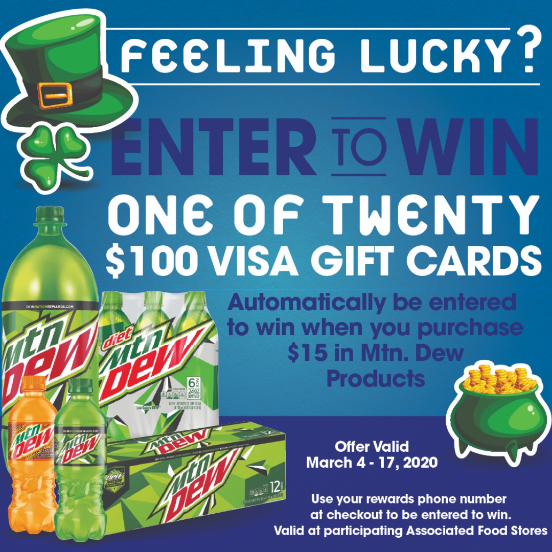 Mountain Dew Visa Gift Card Giveaway - Winegars