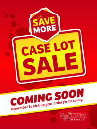 SAVE THE DATE 9.25: Stock Up and Save at Our Caselot Sale! - Reynolds ...
