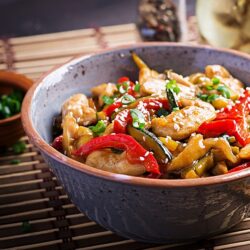 Sweet Pepper Chicken Stir Fry - Macey's